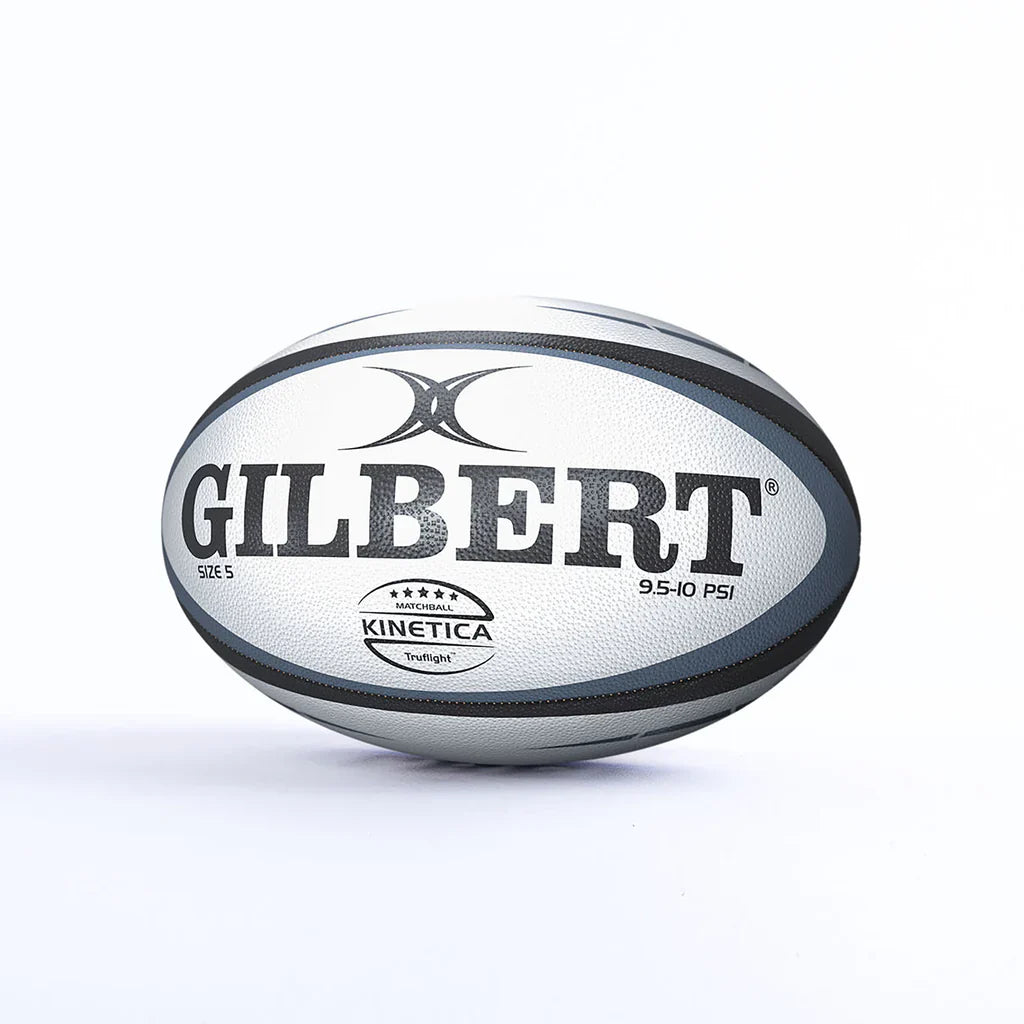 Gilbert Kinetica Match Rugby Ball Black Size 5 – Rugby Warehouse